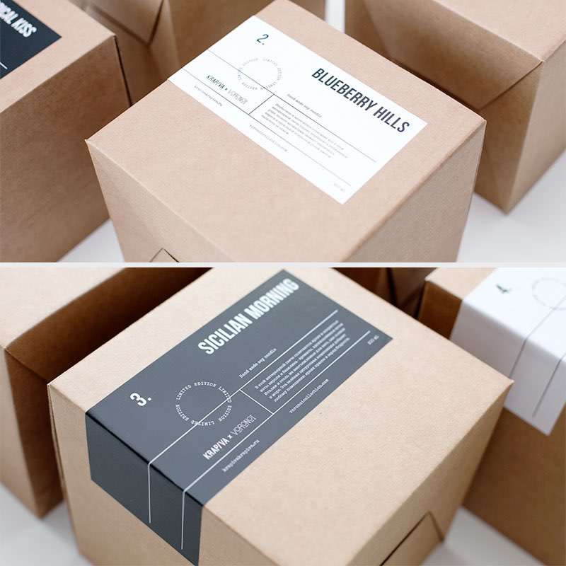 Kraft Candle Boxes Custom Printed Eco Friendly Gift Packaging Boxes