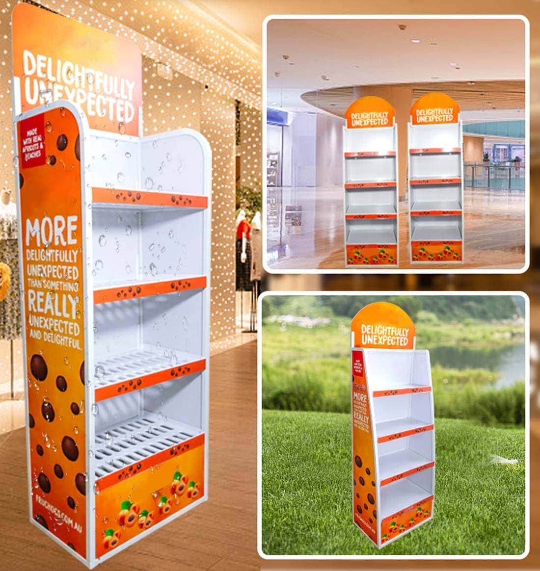 Custom Logo Stand PP Extrusion Display Stand